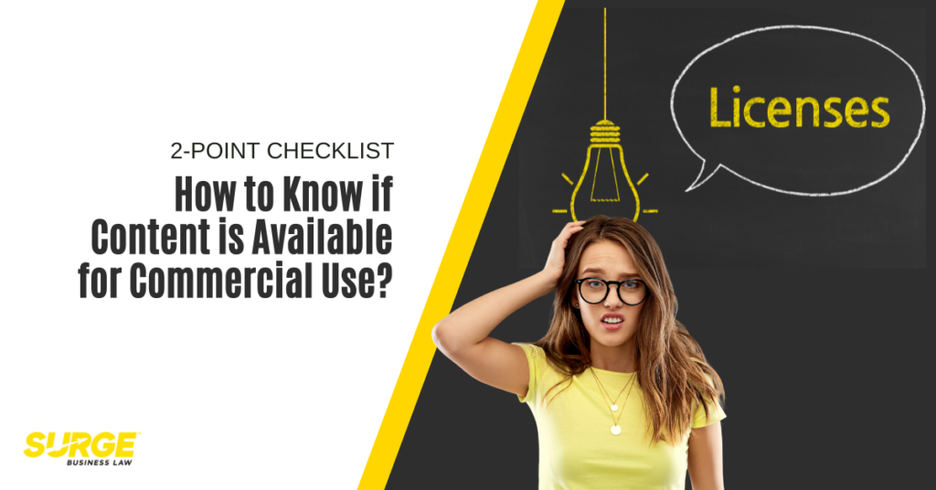How to Know if Content is Available for Commercial Use? - Surge ...